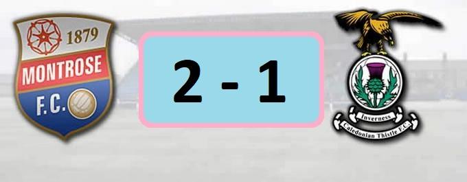Montrose 2-1 Inverness CT - League 1 - Reports 2025-26